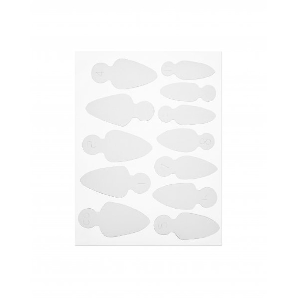 Mold Long Stiletto - Stencils for French manicure on top forms (12 pcs ...