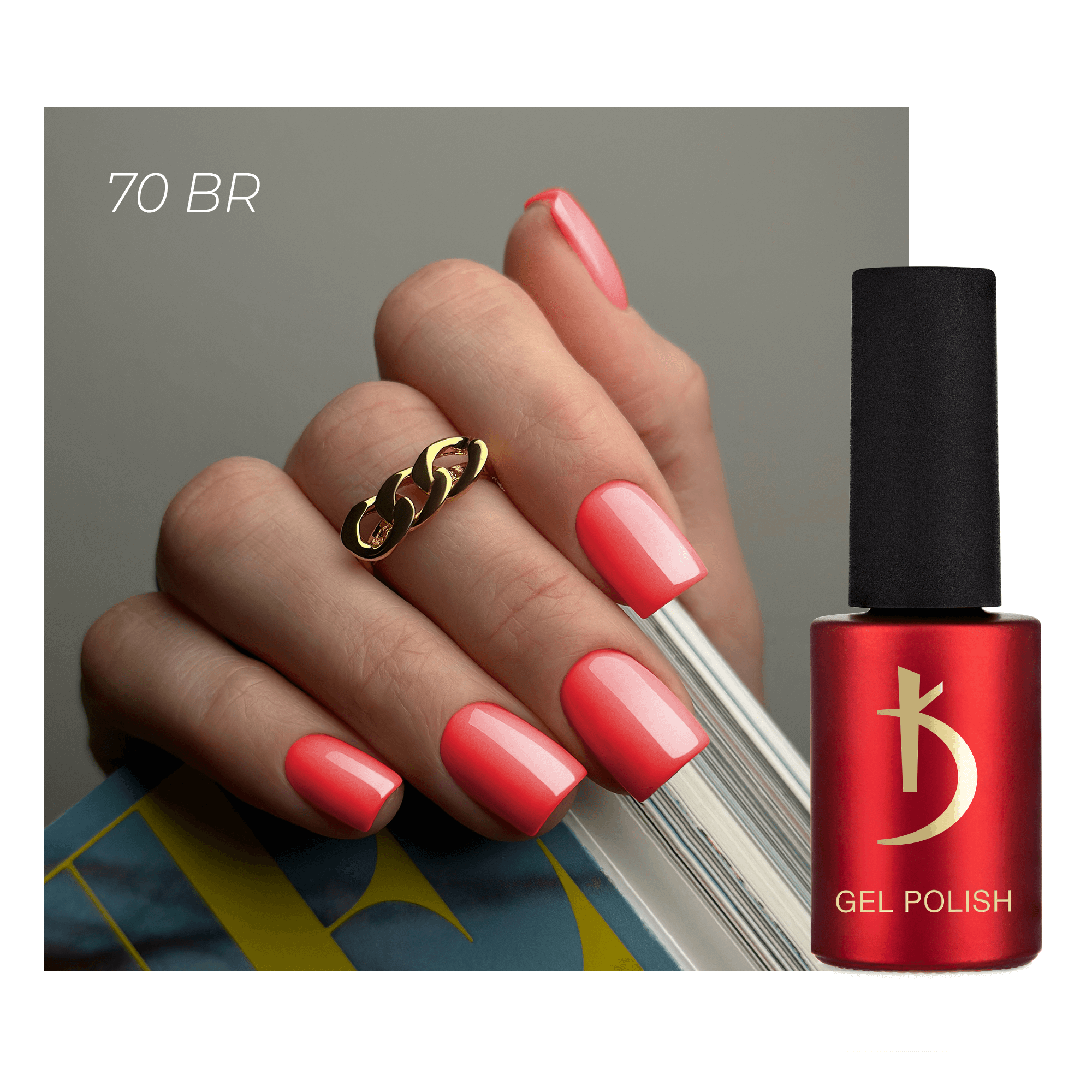 Gel Polish № 70 BR 7 ml BRIGHT (BR), 7 ml. Kodi Professional buy in Cyprus - Price and Reviews
