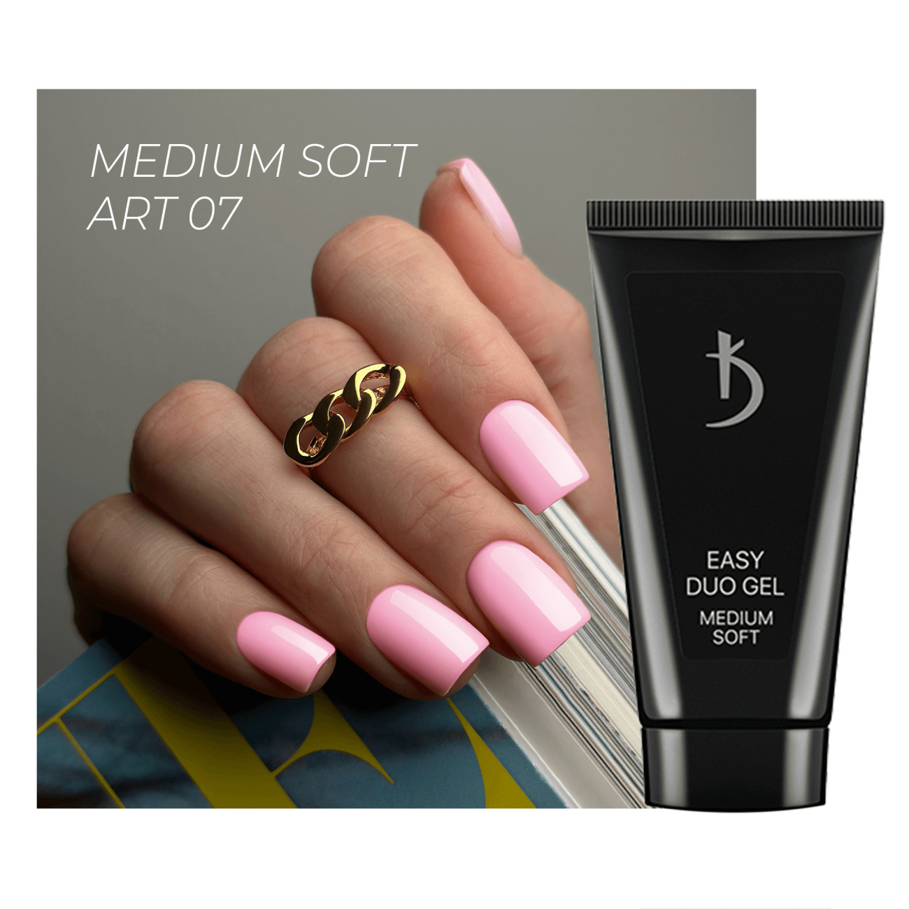 Professional acrylic gel system Easy duo gel Medium Soft Art №07 30 g ...